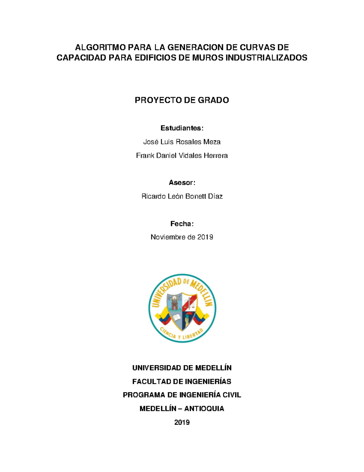 Trabajo de grado JLRM y FDVH - ALGORITMO PARA LA GENERACION DE CURVAS ...