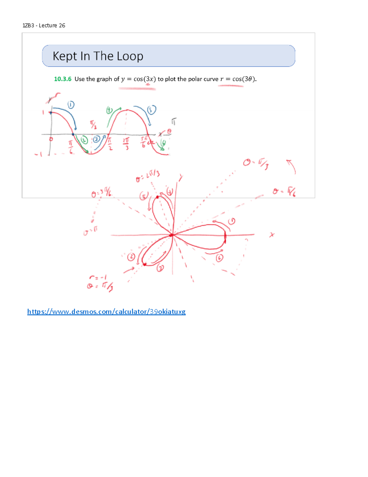 1ZB3 - Lecture 26 - W24 - Math 1Zb3 - desmos/calculator/39okiatuxg 1ZB3 - Lecture 26 - Studocu