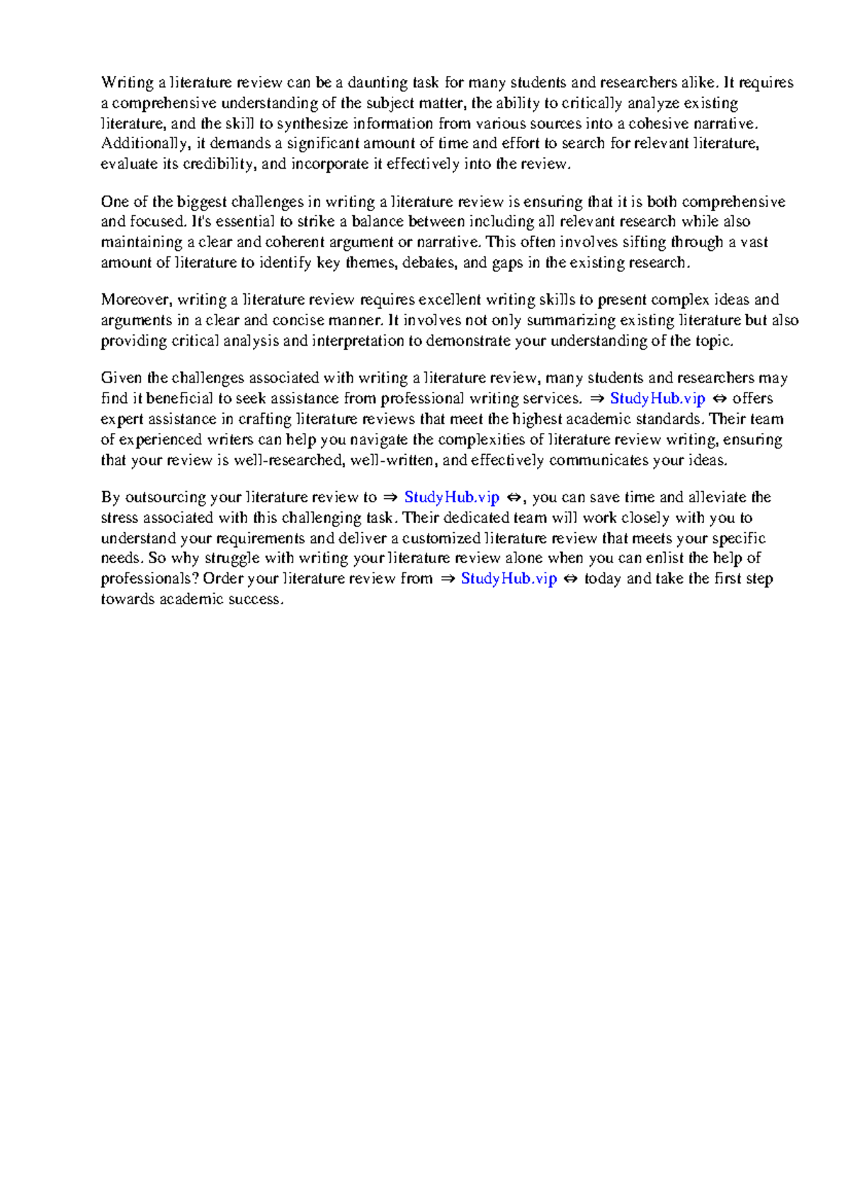 Example Of Writing Literature Review - Writing a literature review can ...