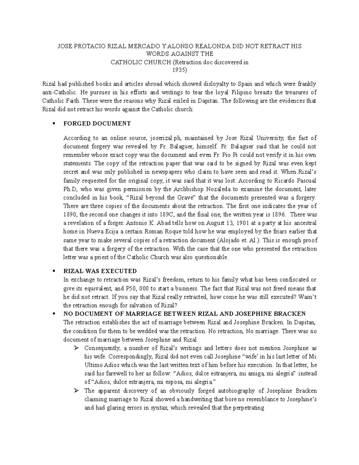 Scfull - Enjoy - JOSE PROTACIO RIZAL MERCADO Y ALONSO REALONDA DID NOT ...