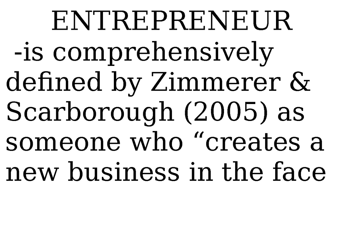 Entrep hk - for review and lecture purposes - ENTREPRENEUR - is ...