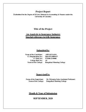 Semester 6 project - Project Report (Submitted for the Degree of B ...