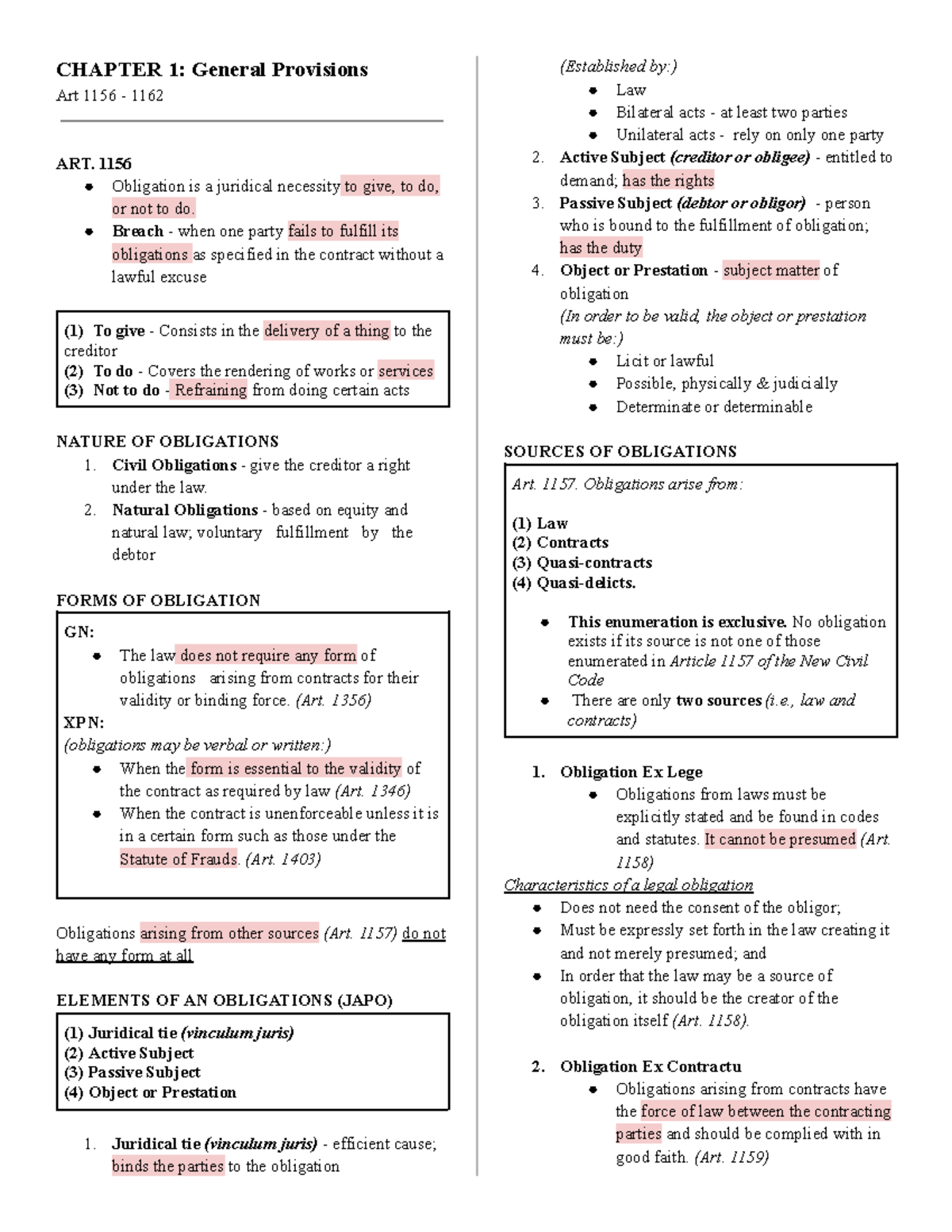 Business Law - Notes - CHAPTER 1: GENERAL PROVISION - CHAPTER 1 ...