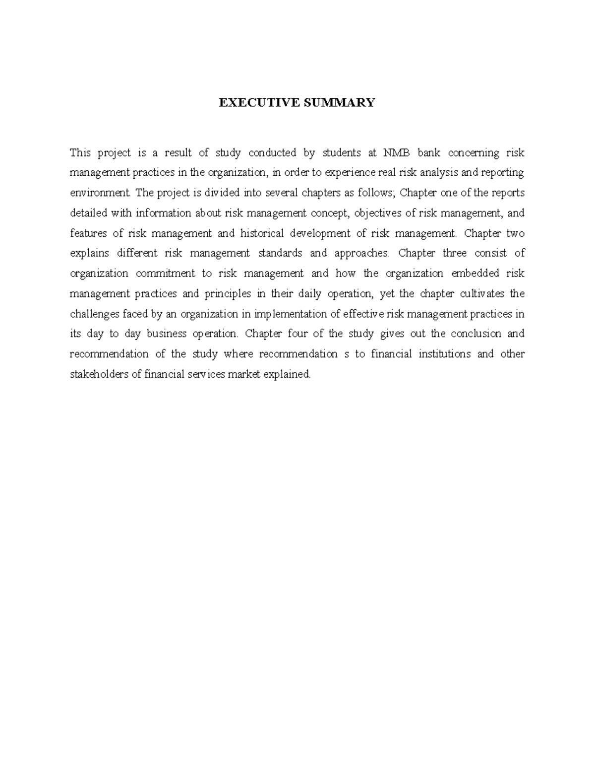 Kwanja gang - lecture notes - EXECUTIVE SUMMARY This project is a ...