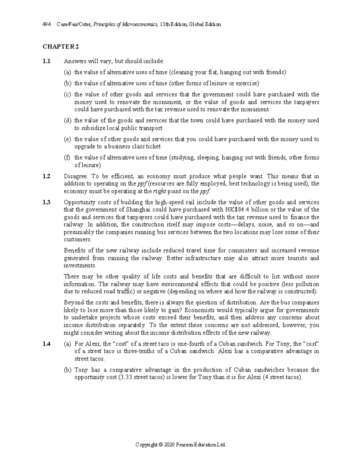 [ Solutions] Chapter two - 494 Case/Fair/Oster, Principles of ...