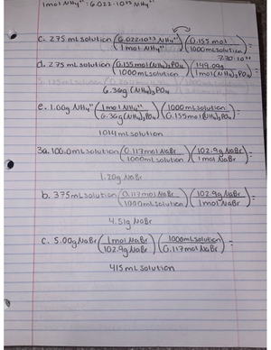 CHEM 101 practice problems - CHEM 121 - Studocu