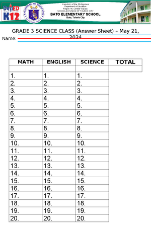 List of passers in Grade 3 SSC - List of pupils in GRADE 3 -Special ...