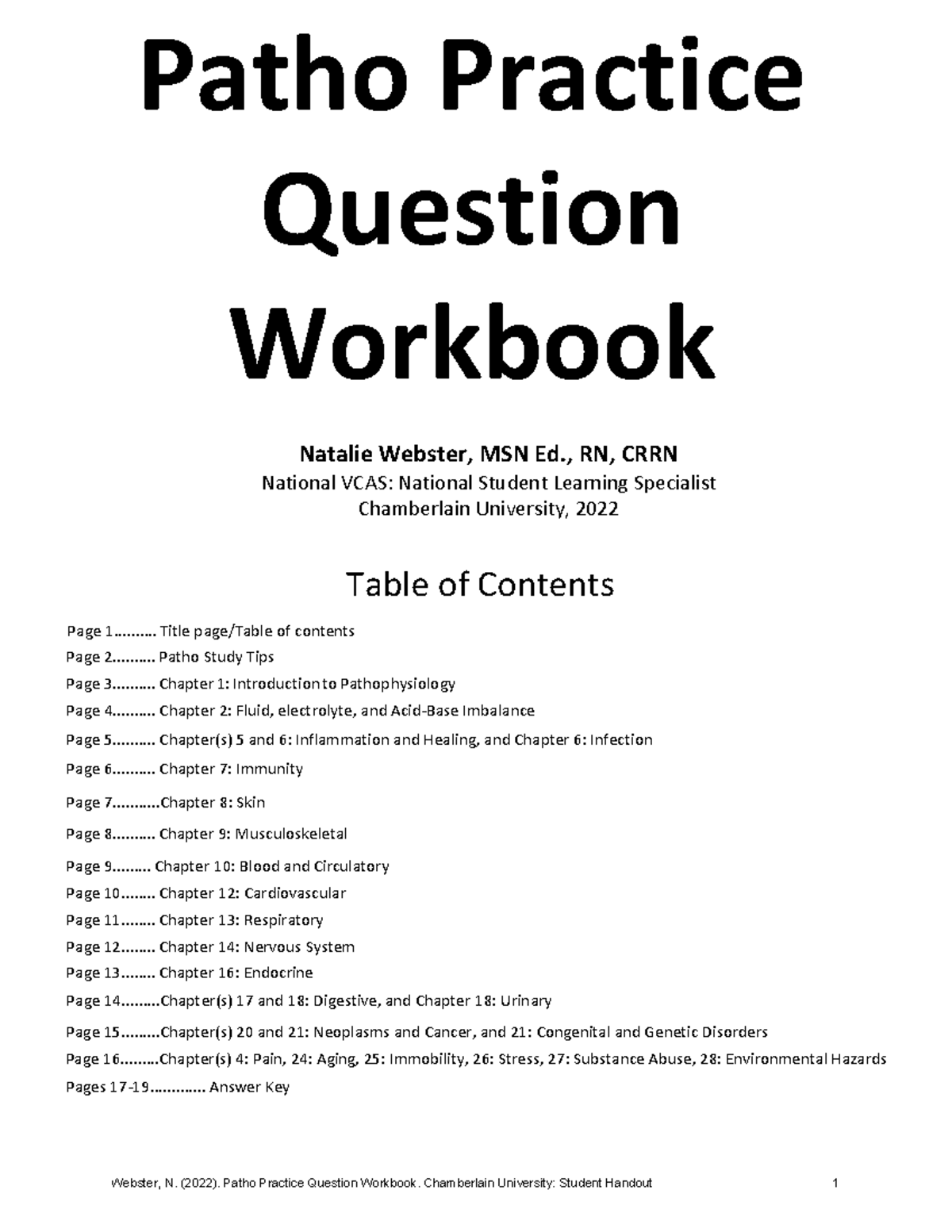 Patho Practice Question Workbook updated 2023 - Patho Practice Question Workbook Eataůie ...