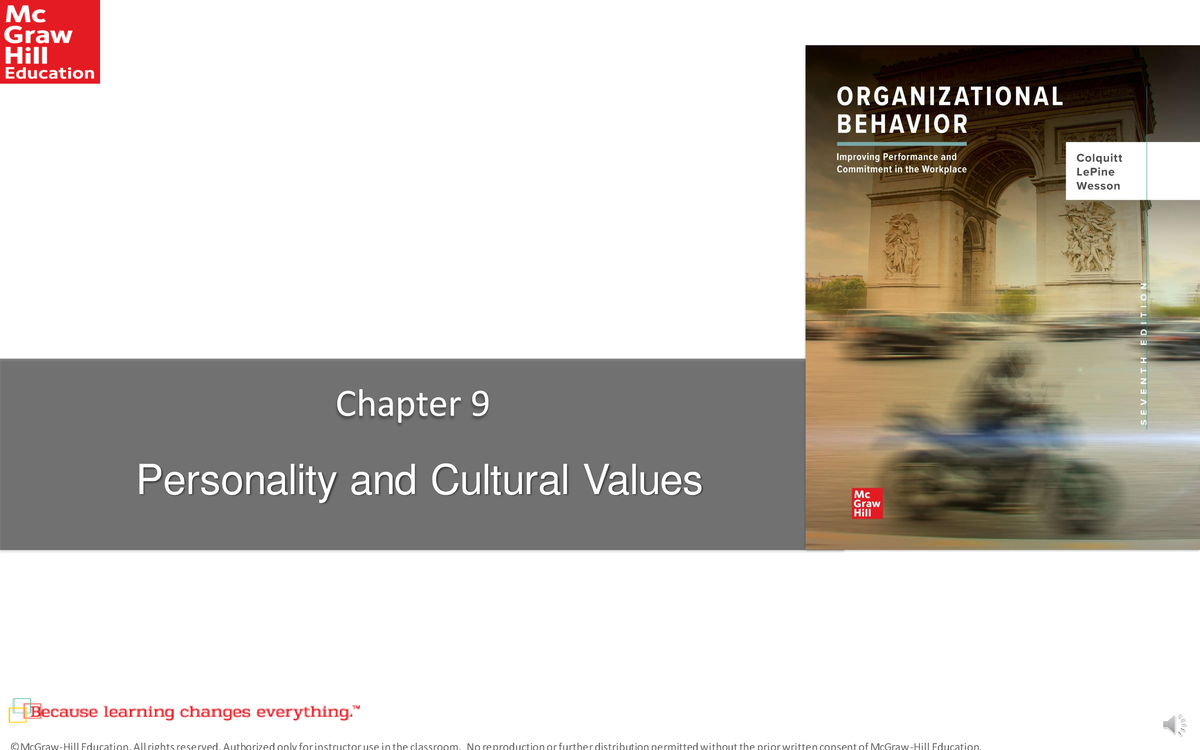 Chapter 9 Personality Recorded - Chapter 9 Personality and Cultural ...