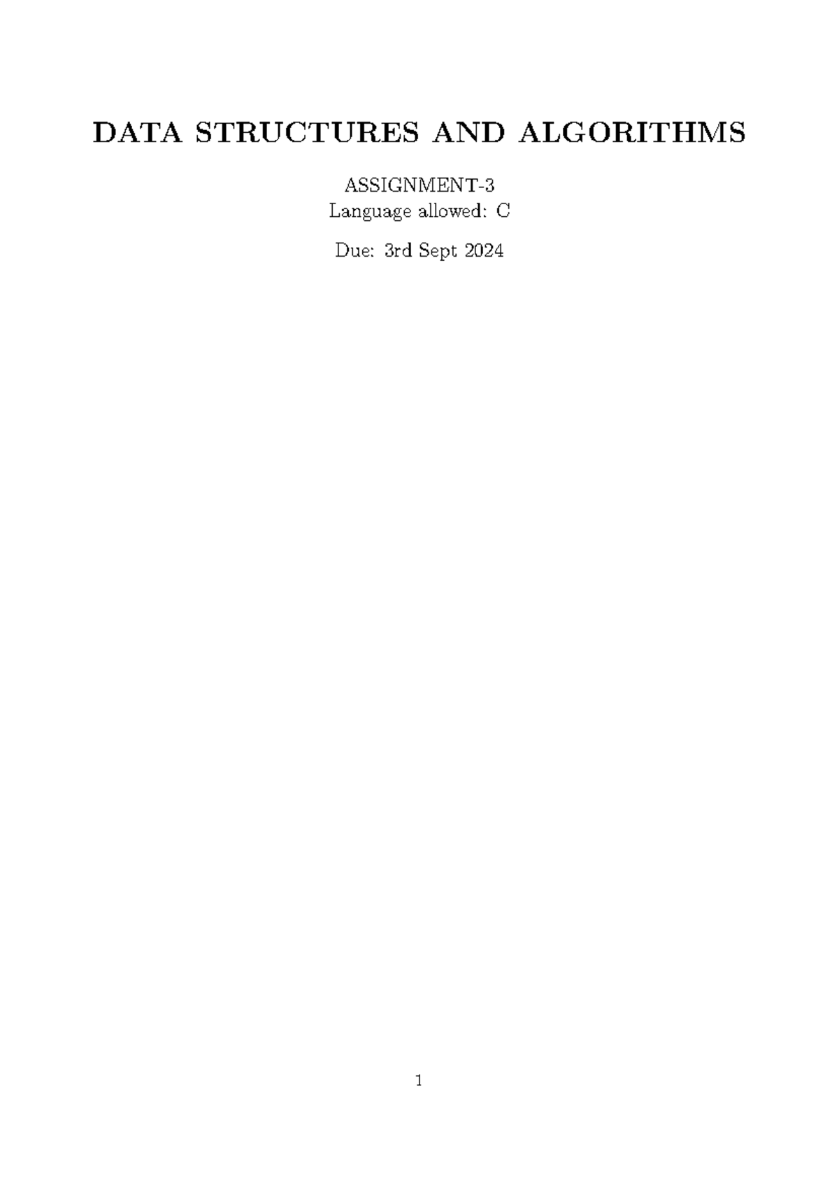 A3-DSA Lab S2 section Odd sem 2024 - DATA STRUCTURES AND ALGORITHMS ASSIGNMENT- Language allowed ...