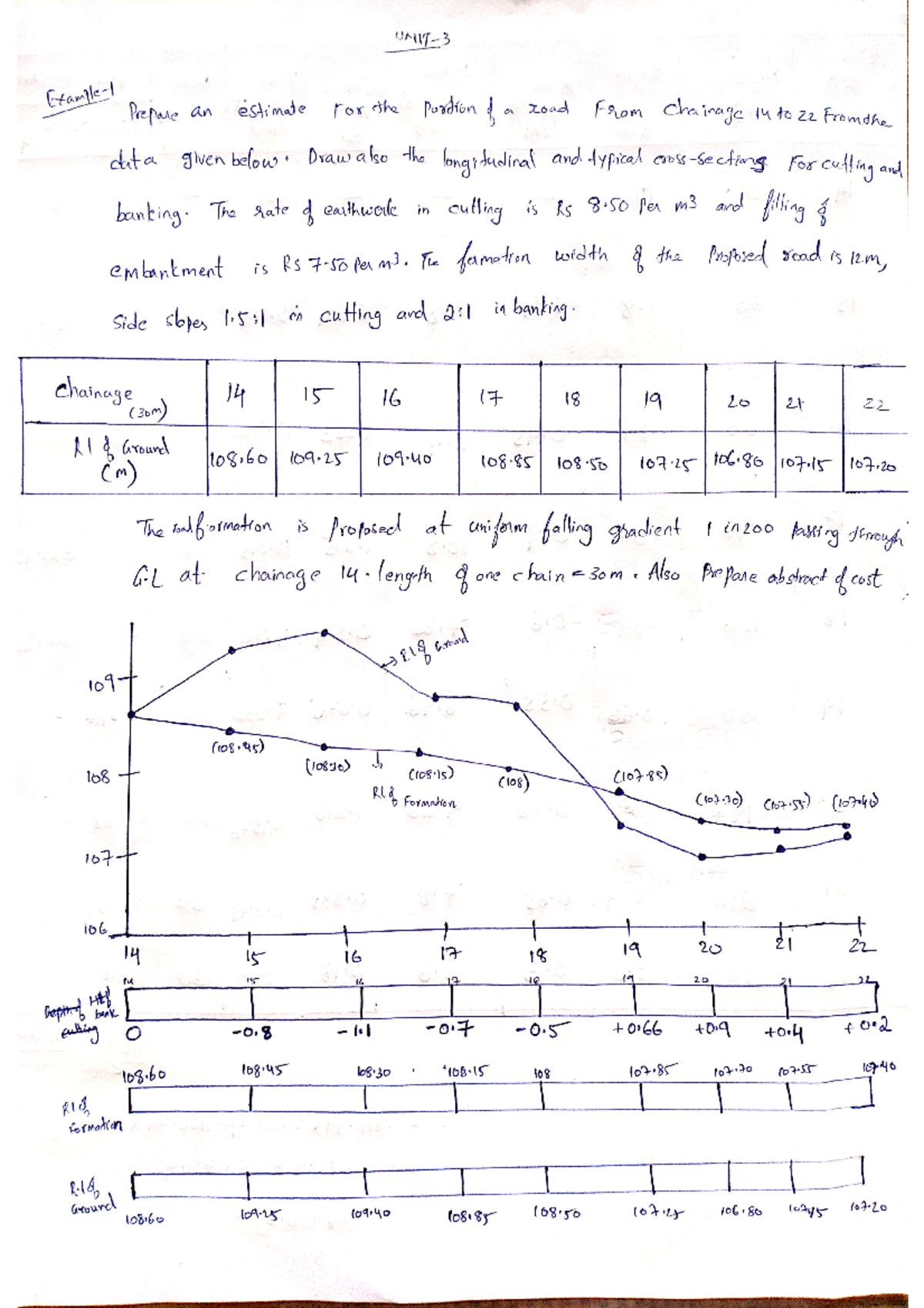Earthwork example problems - Estimation - Studocu