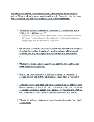 Democracy in America notes (II.1.1,2,4,5,7) - Volume 2, Part 1 ...