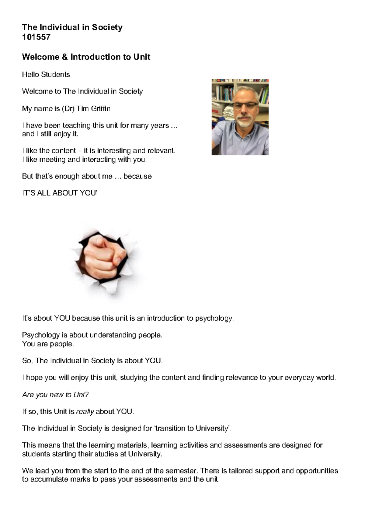 Introduction to The Individual in Society - The Individual in Society ...