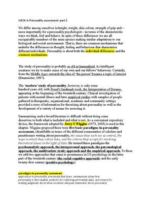 NEO-PI-3 domain and facet descriptions handout - The Test The NEO PI-3 ...