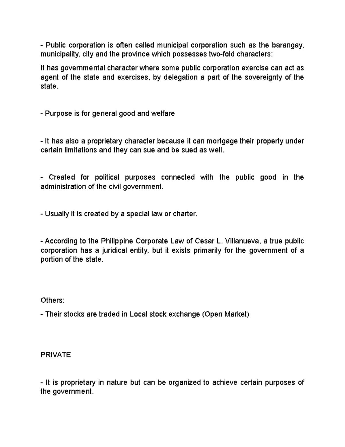 Cases - Public corporation is often called municipal corporation such ...