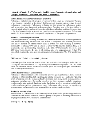 Chapter 4 notes - Notes of – Chapter 4 of "Computer Architecture ...