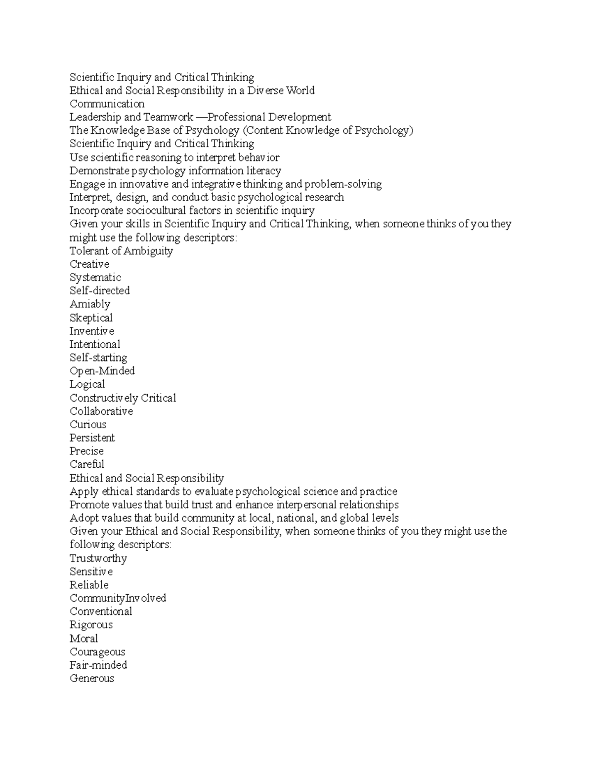 Scientific Inquiry and Critical Thinking - The Baccalaureate ...