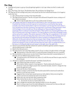 2 2 Lecture The Paper and The Rag - The Paper and The Rag Jurgen ...