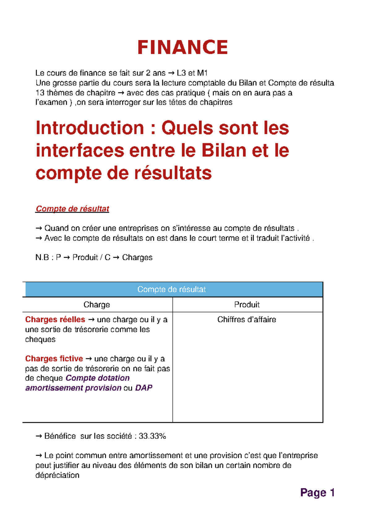 L3 S5 Finance - FINANCE Le cours de finance se fait sur 2 ans → L3 et M ...
