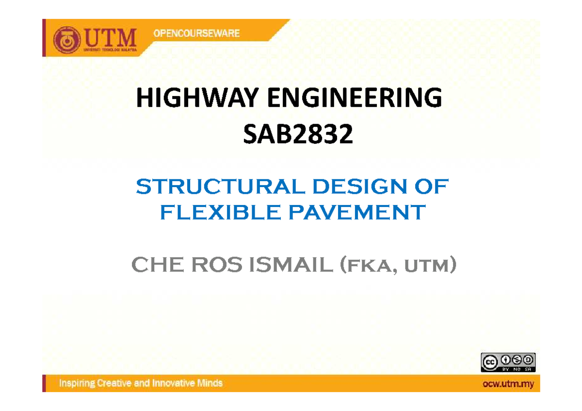 Chapter 3 - Highway Engineering - Structural design of pavement - - Studocu