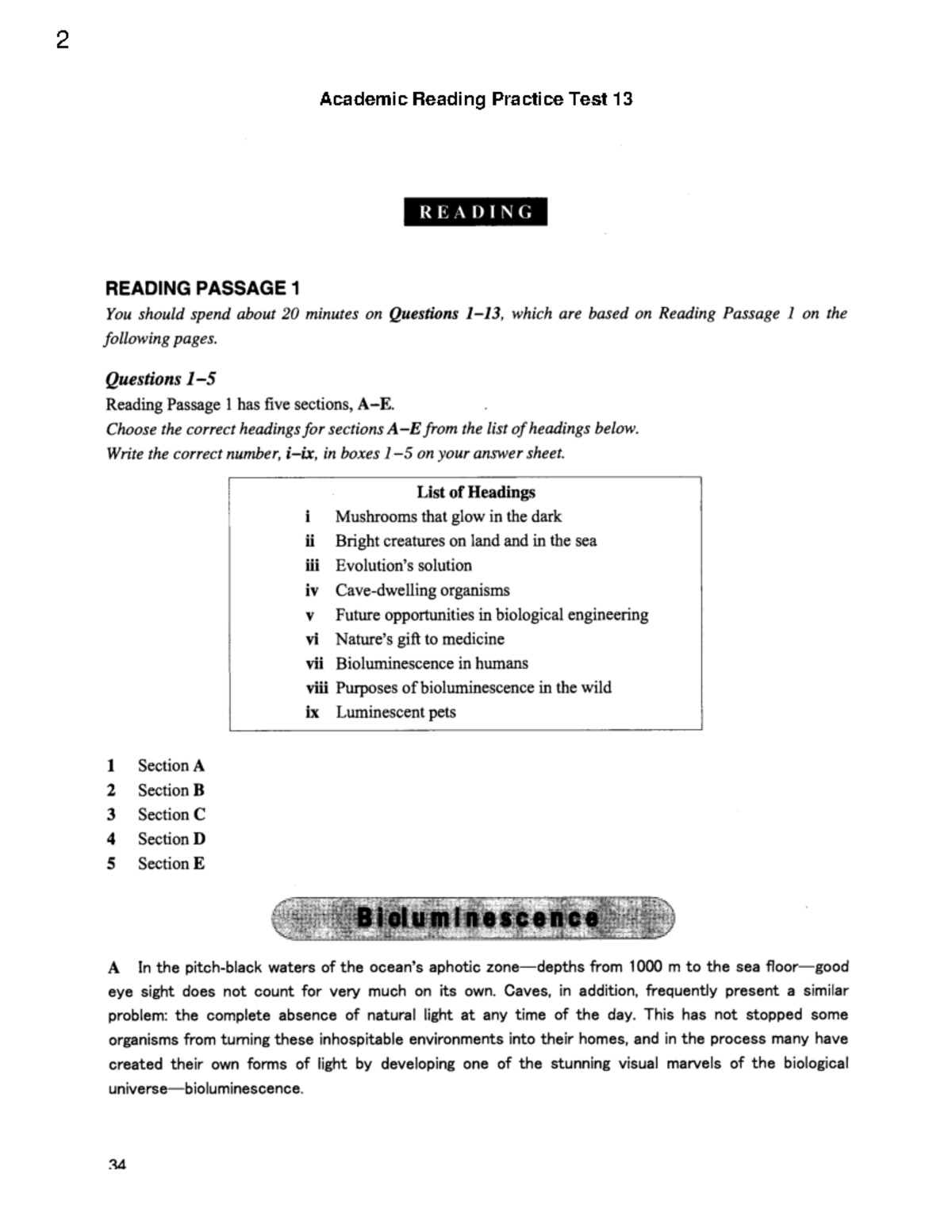 Ielts academic reading practice test 13 pdf - English language and ...