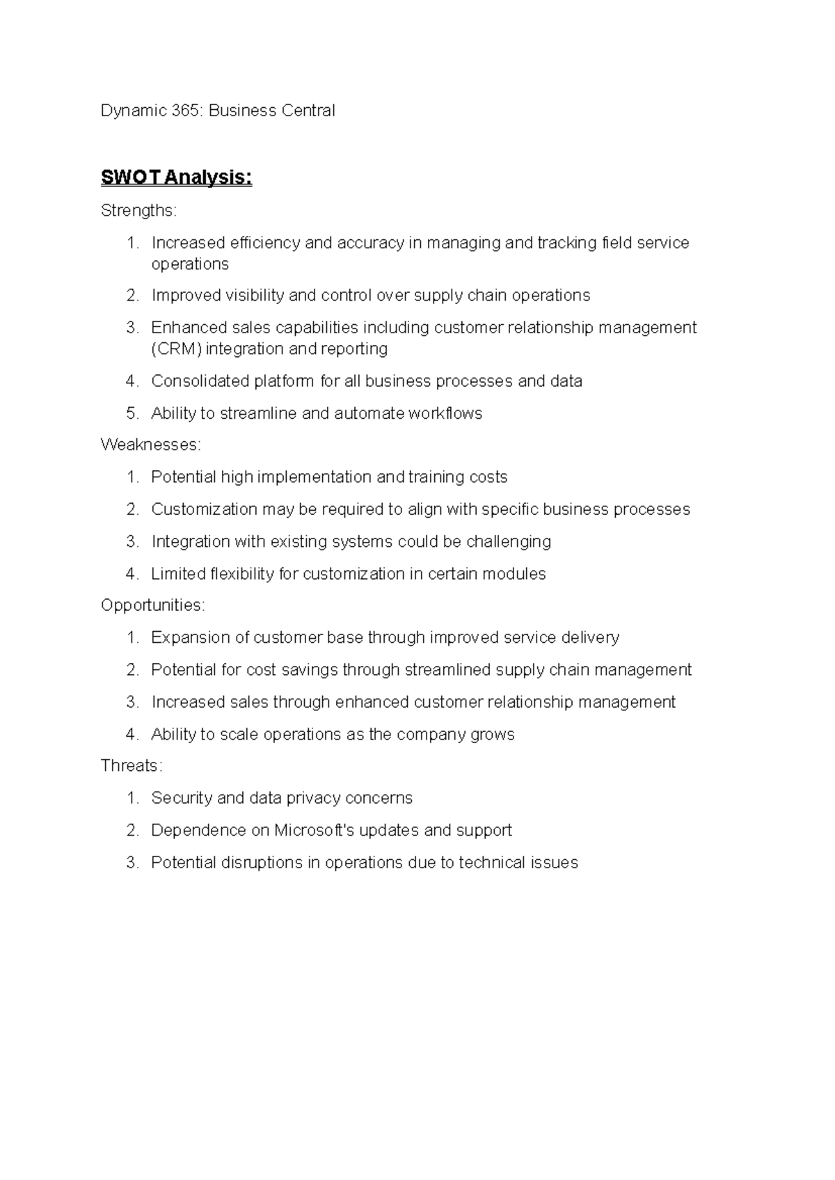 Dynamic 365 - A practical example of a project for software ...