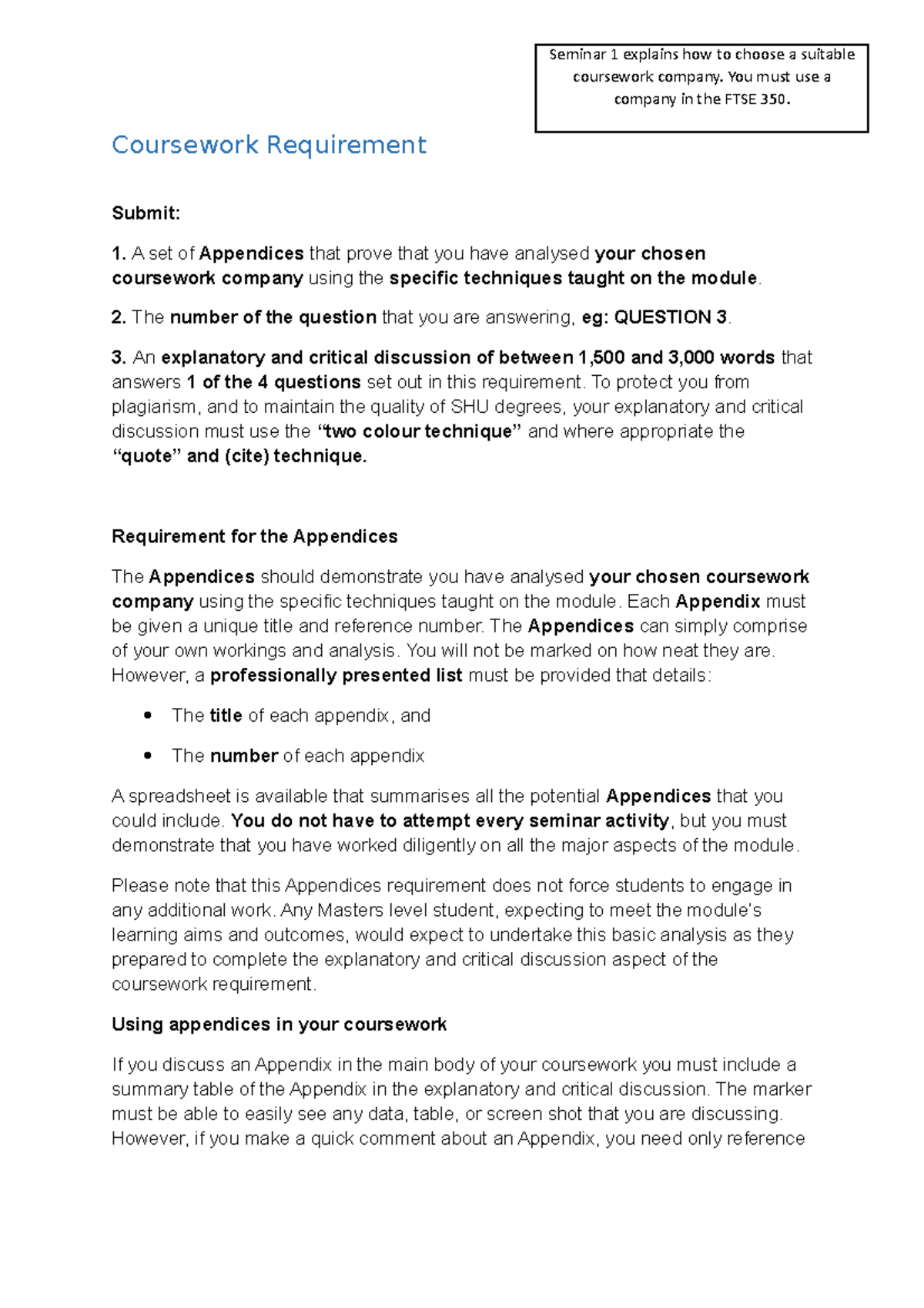 Coursework Requirement for International Corporate Reporting(2) - Coursework Requirement Submit ...