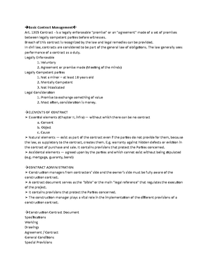 Preparation of Contract Document - Preparation of Contract Document ...