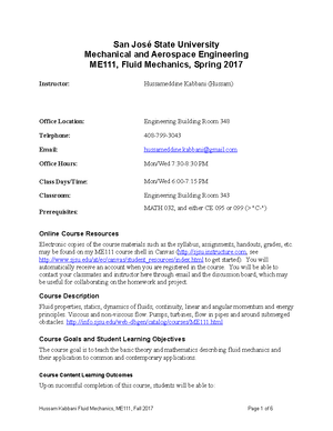 Solution hw 1_ME111 - ME 111 - Studocu