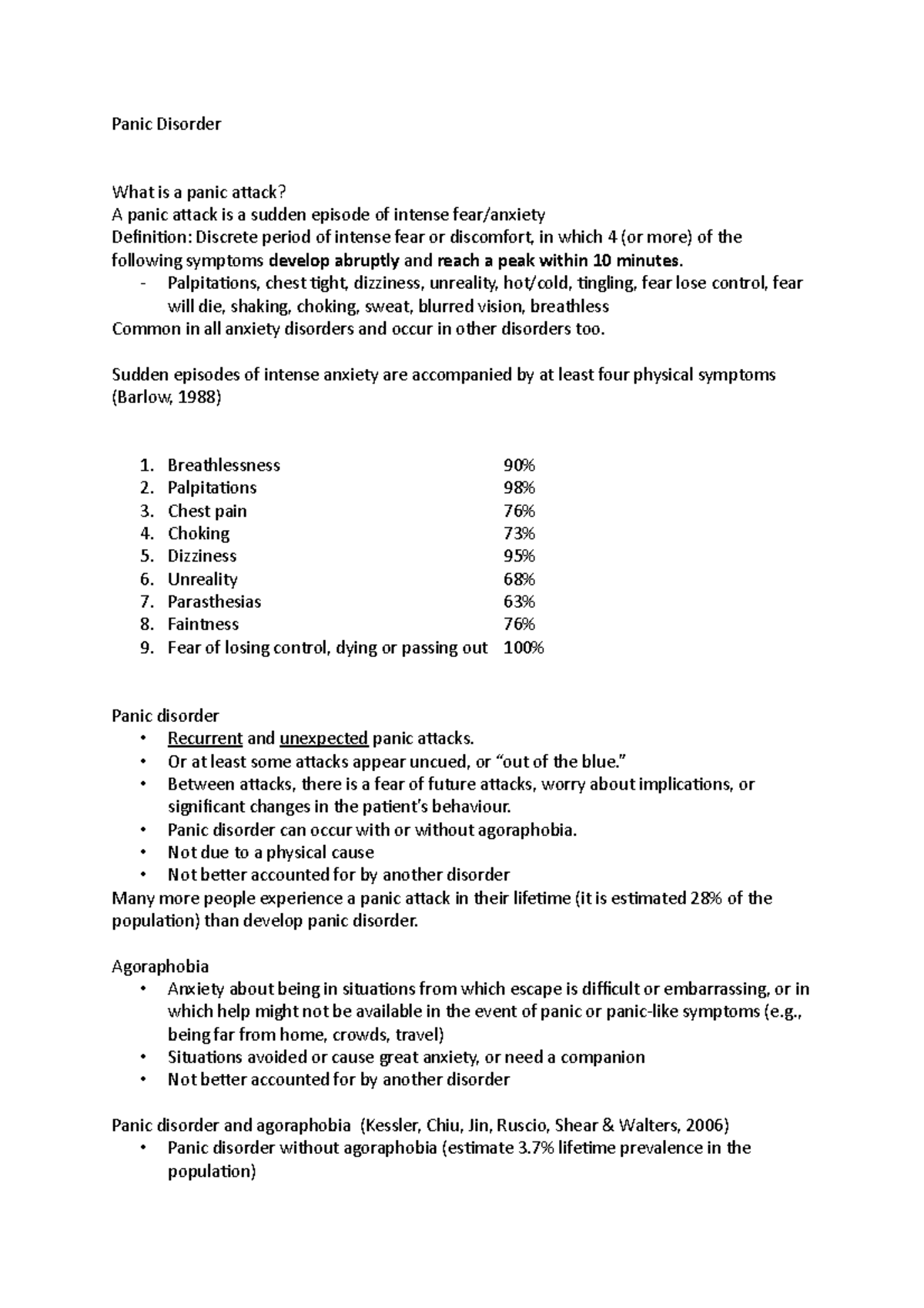 Panic Disorder - Panic Disorder What is a panic attack? A panic attack ...