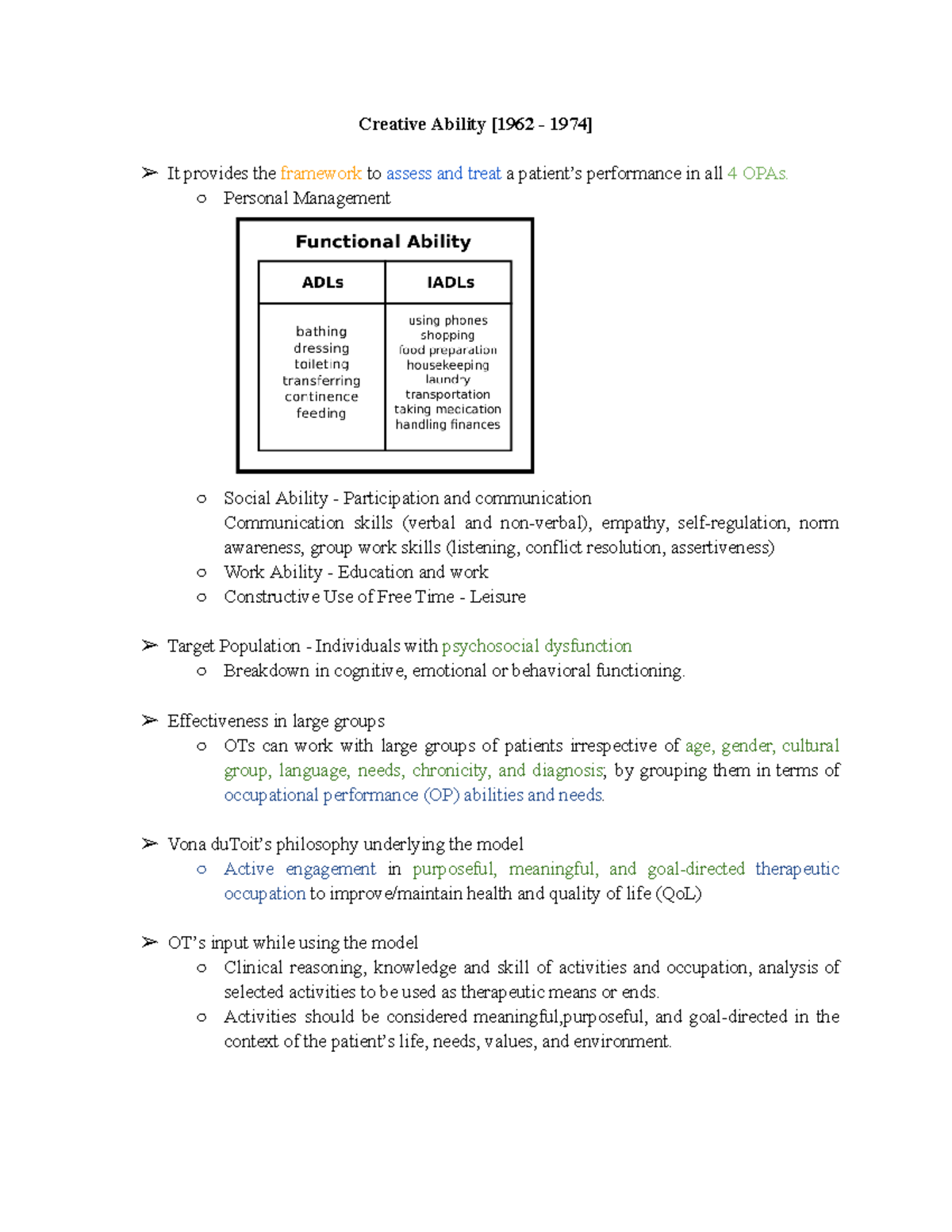 Creative Ability Theory - Creative Ability [1962 - 1974] It provides ...