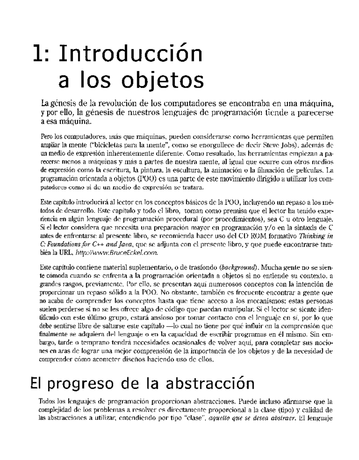Bruce Eckel Piensa en Java-01-capítulo - ####### 1: Introducción ...