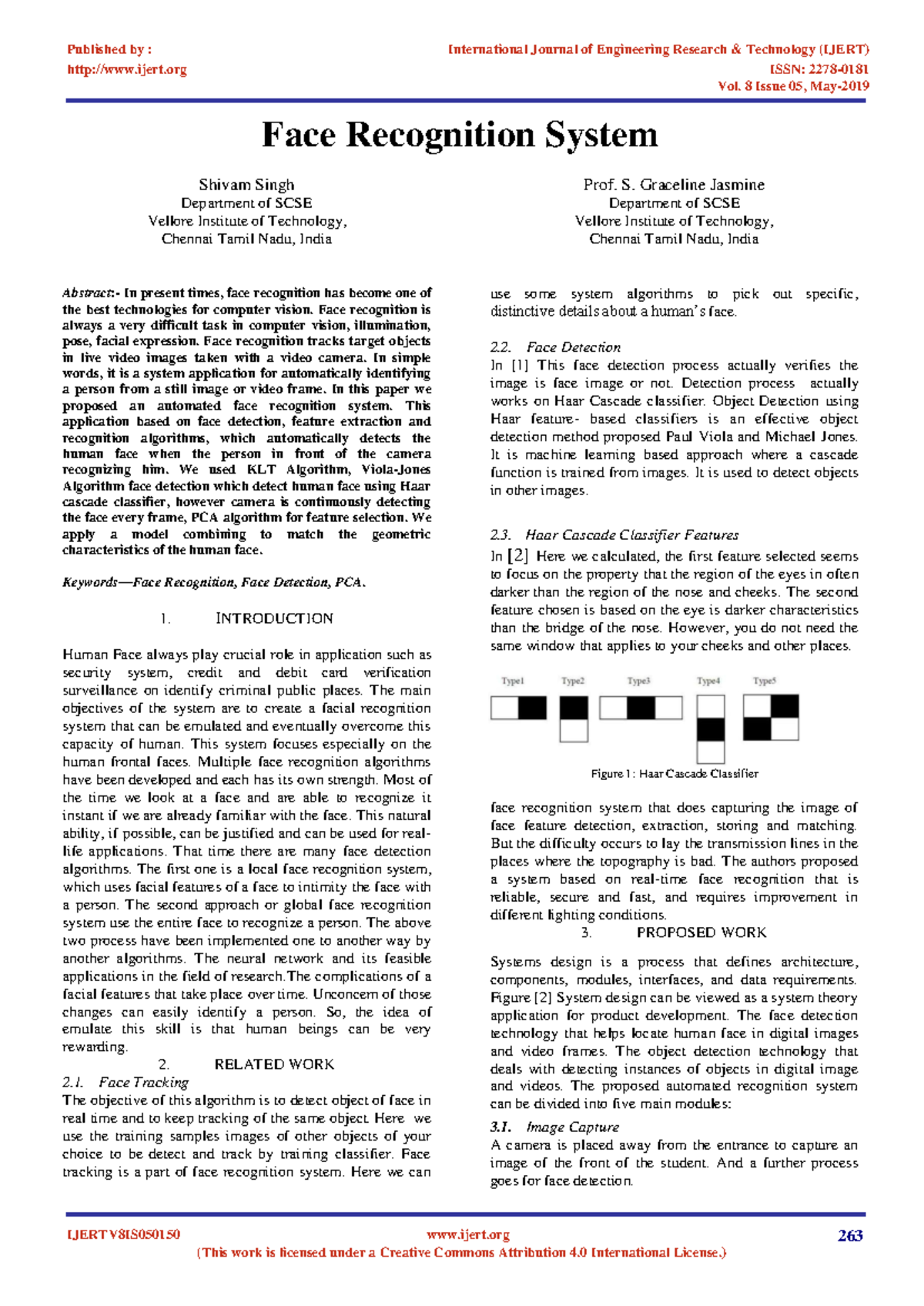 Face recognition system Ijertv 8IS050150 - Face Recognition System ...