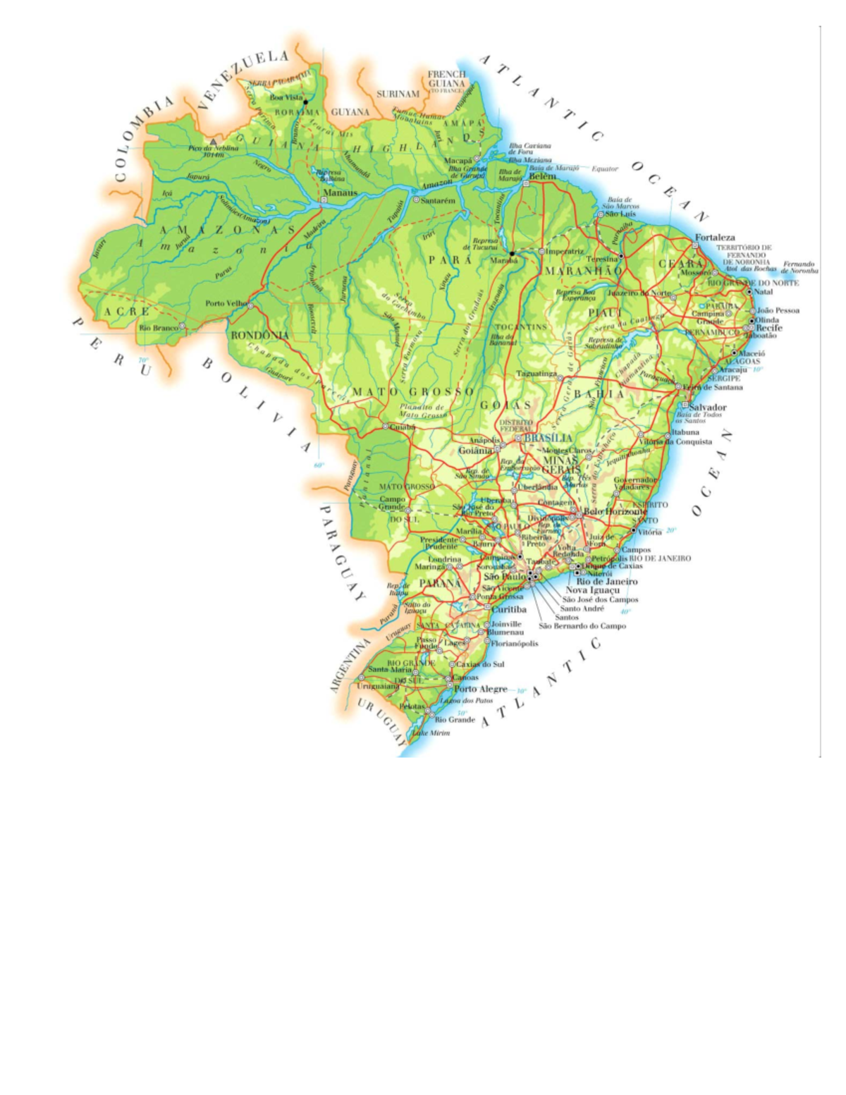 Afprl 320 Map of Brazil - Professor Mark Payne - COlOMB,, Rio Branco R ...