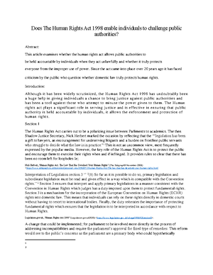 Public topic 10 - Human Rights and the conflict between Articles 8 and ...