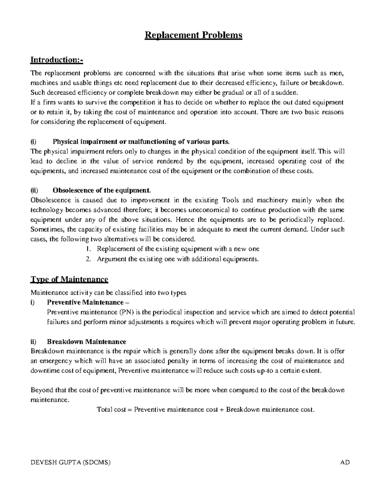 What are the key problem areas of whirlpool? 2. What is the importance ...