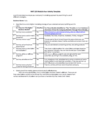 MKT-225 module 5 - You will access a series of Adobe tutorials and then ...