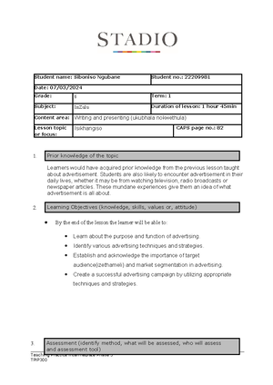 [Solved] Use the Social science learning cycle from a textbook of Naude ...