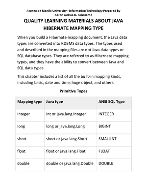 Quality Learning Materials About Java Hibernate Query Language - QUALITY LEARNING MATERIALS ...