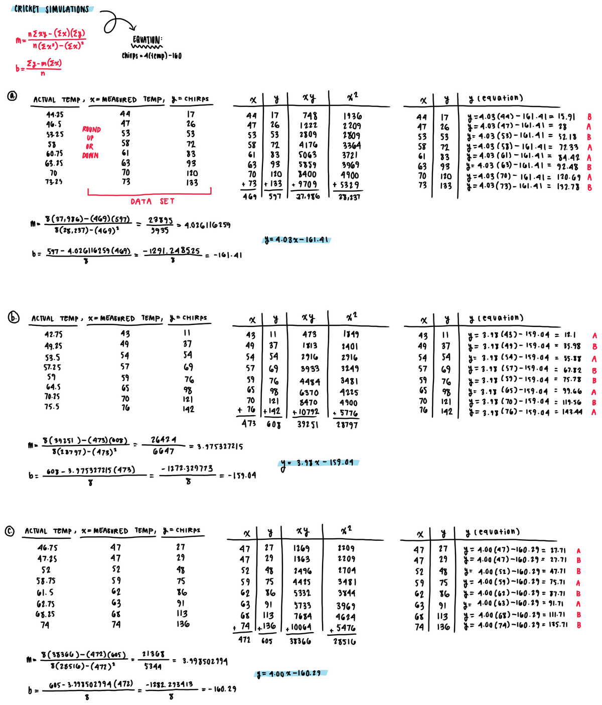 Cricket Simulations - Homework from Professor Judge's Class - MATH 0115 ...