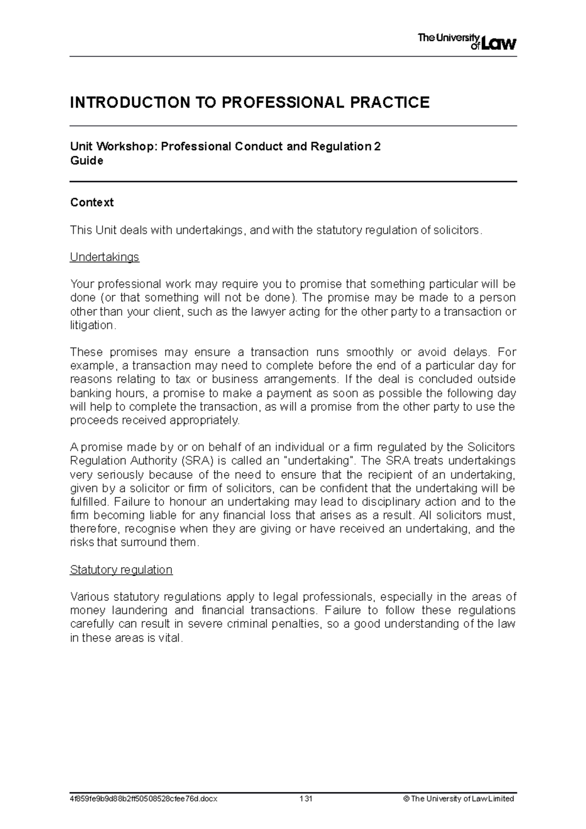 2223 ipp ws professional conduct 02 ce01 guide - INTRODUCTION TO ...