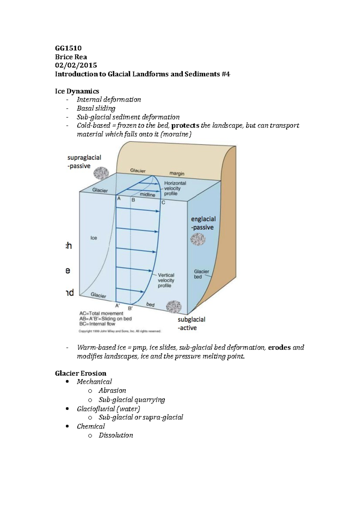Intro to glacial landforms & sediments #4 - GG Brice Rea 02/02 ...