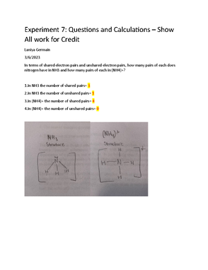 Lab Report Types Of Chemical Reactions - Class: Chem 1151L Schedule ...