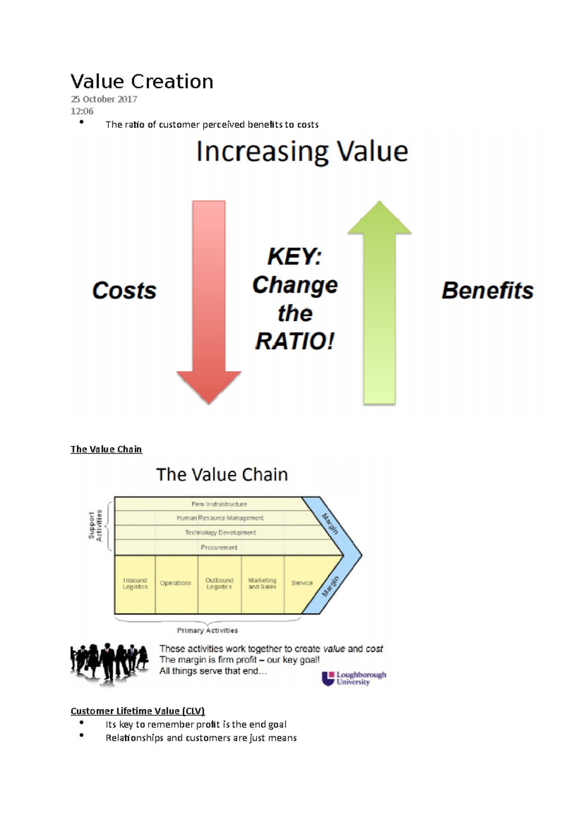 Value Creation - Lecture notes 2 - Value Creation 25 October 2017 12 ...