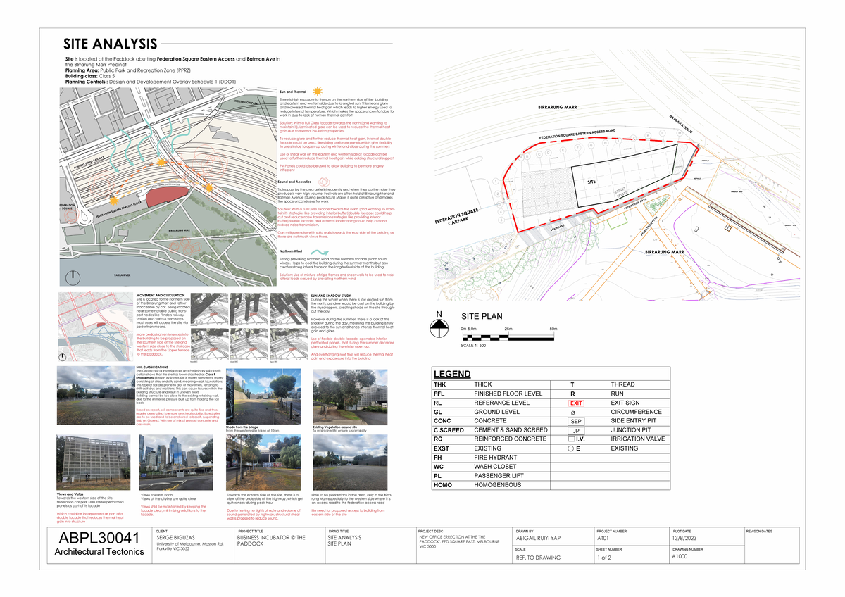 ABPL30041 Architectural Tectonics AT1 H1 - ABPL30041 - PR ABPL Architectural Tectonics CLIENT ...