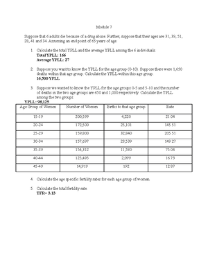 EPI Module 3 Task - PUBH 3231 – Epidemiology & Biostatistics Module Task Practical Concepts in ...