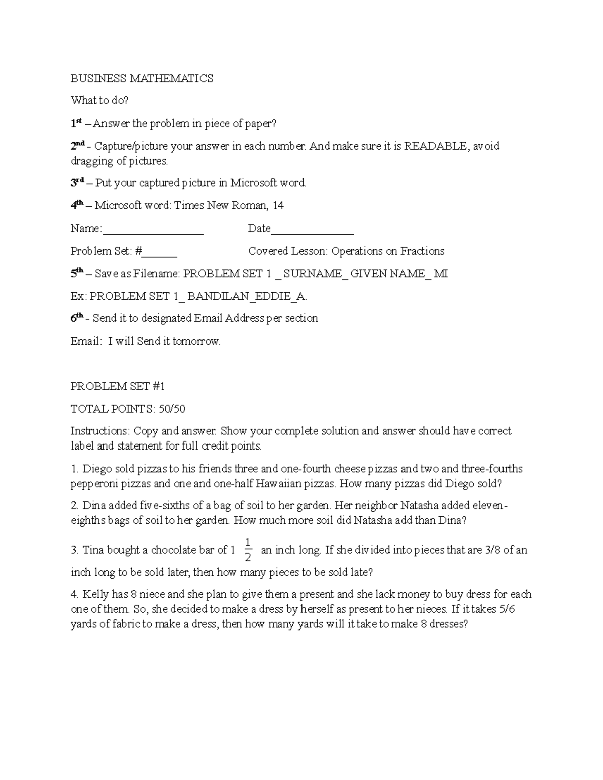 Business Mathematics Problem Set 1 BUSINESS MATHEMATICS What To Do 1 business-mathematics-problem-set-1-business-mathematics-what-to-do-1
