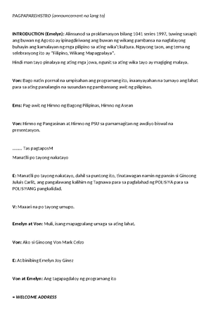 Piyesa-sa-Deklamasyon-2 095629 - FILIPINO: WIKA NG PAMBANSANG KAUNLARAN ...