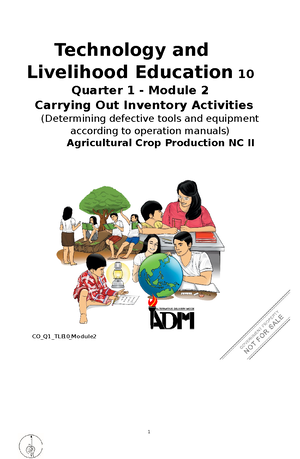 TLE7 Q1 EPAS Module 1 - FOR REFERENCE - TLE - Studocu