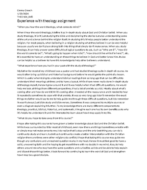 Bible Study Correlation assignment - Name: Emma Creech BIBL104 Bible ...